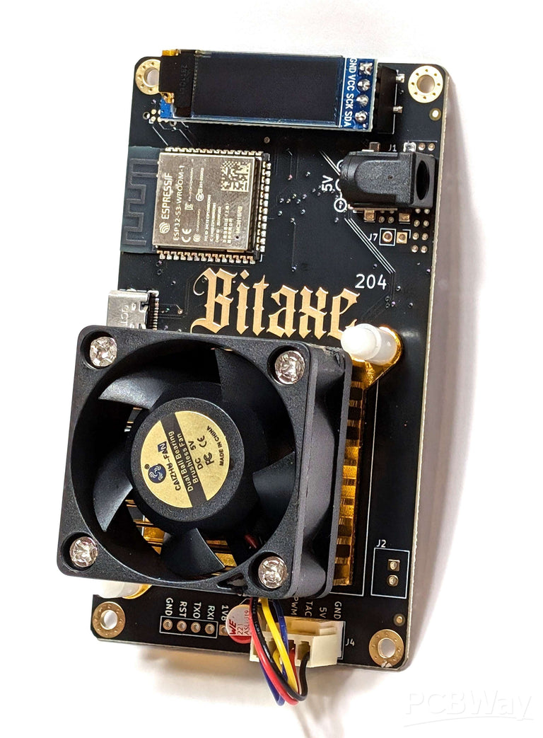 Bitaxe Ultra 204 (450GHz +/- hashrate) – 32Bitcoins